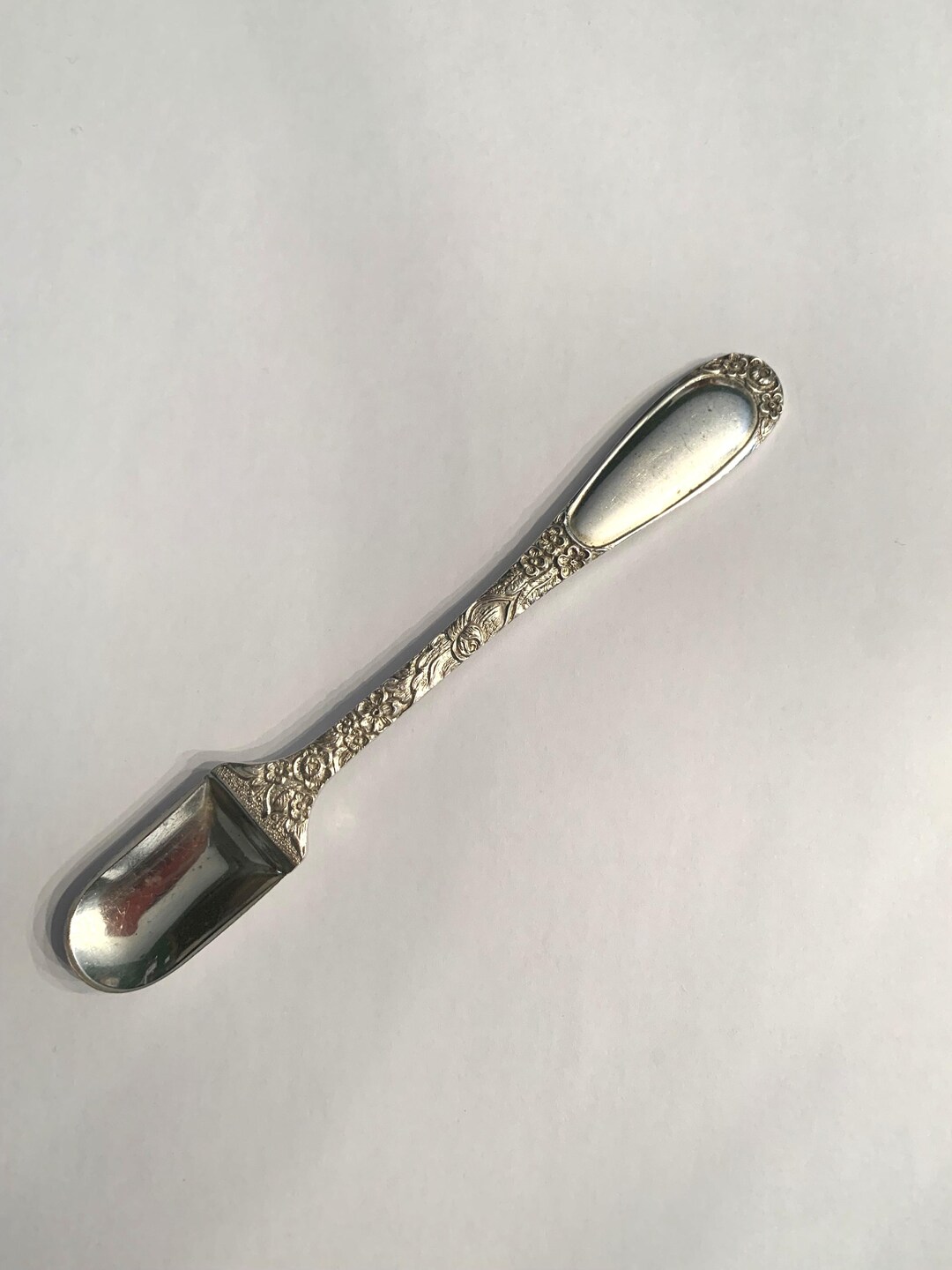 Vintage Stieff Sterling Silver Repousse Infant Spoon (no Mono) - Etsy