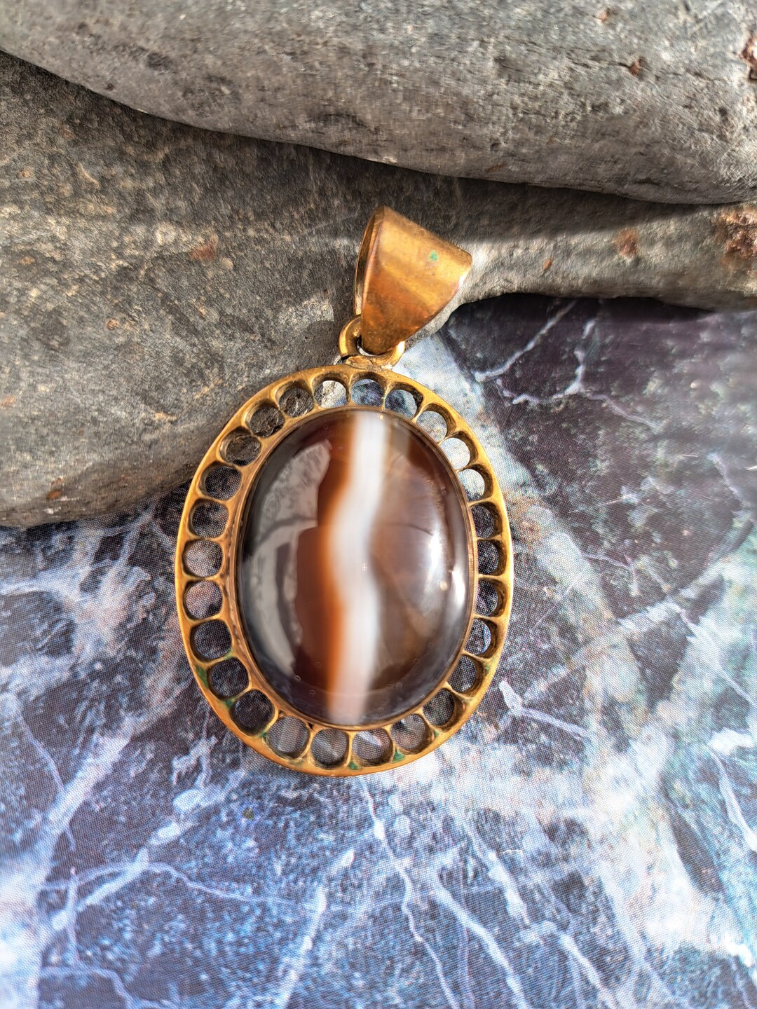 1900,victorian Scottish Agate Pendant,victorian Scottish Pendant ...