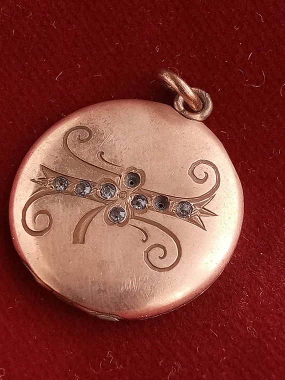 1930s,Art Deco Rolled Gold Locket, Antique Gold Locke… - Gem