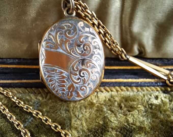 Antique Gold Plated Locket,antique Gold Locket,gold Locket,gift for Her ...