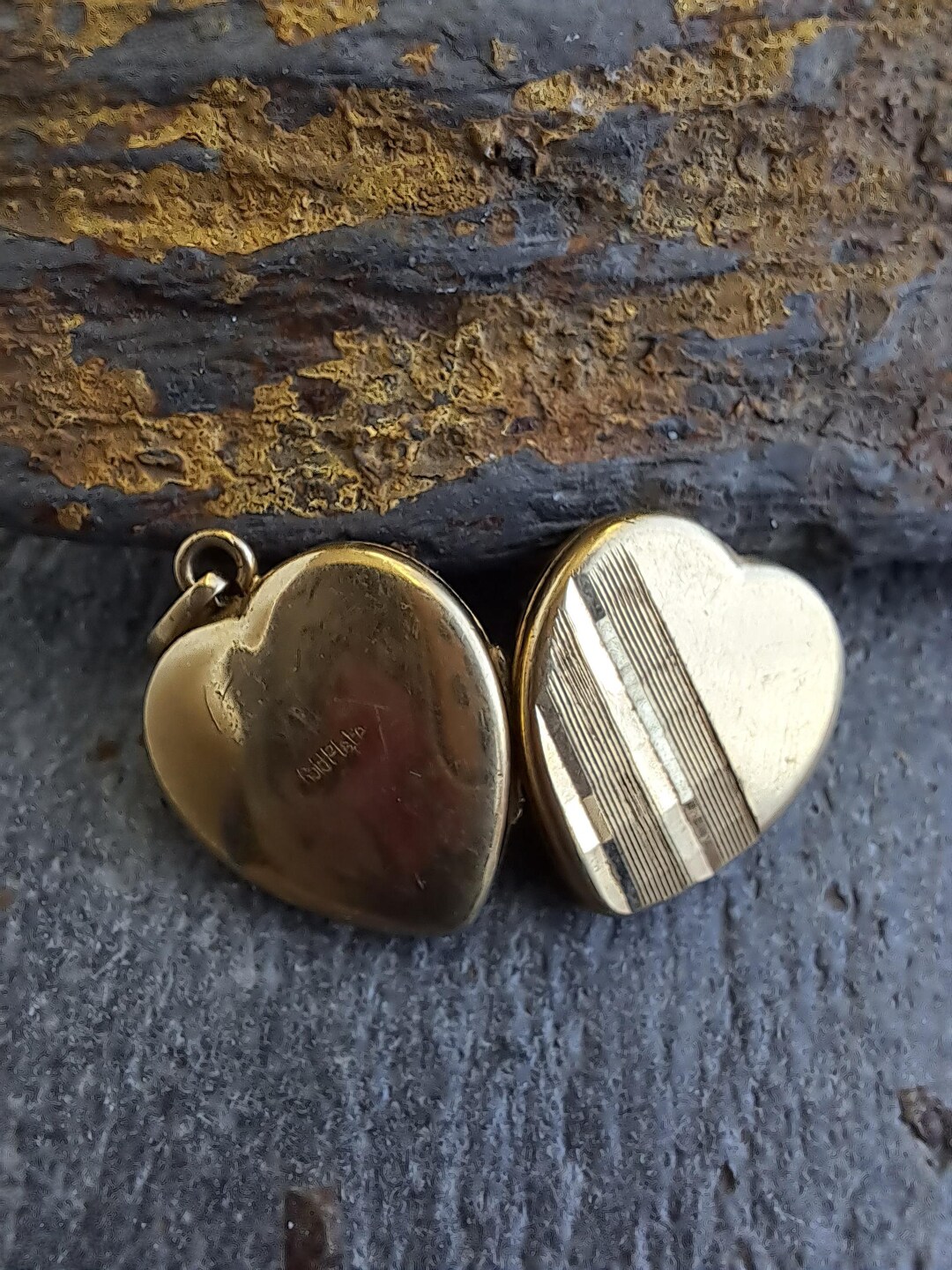 1950s,vintage Gold Plated Locket,vintage Gold Locket,antique Gold ...