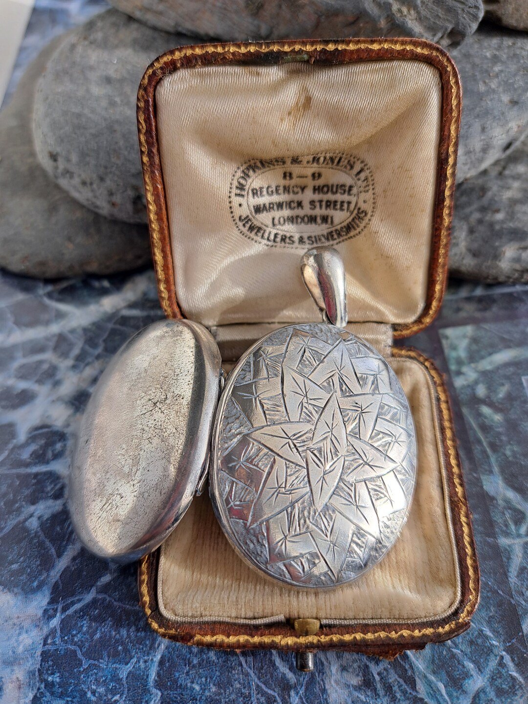 Large Victorian Silver Locket,antique Silverl Locket,gift for Her ...