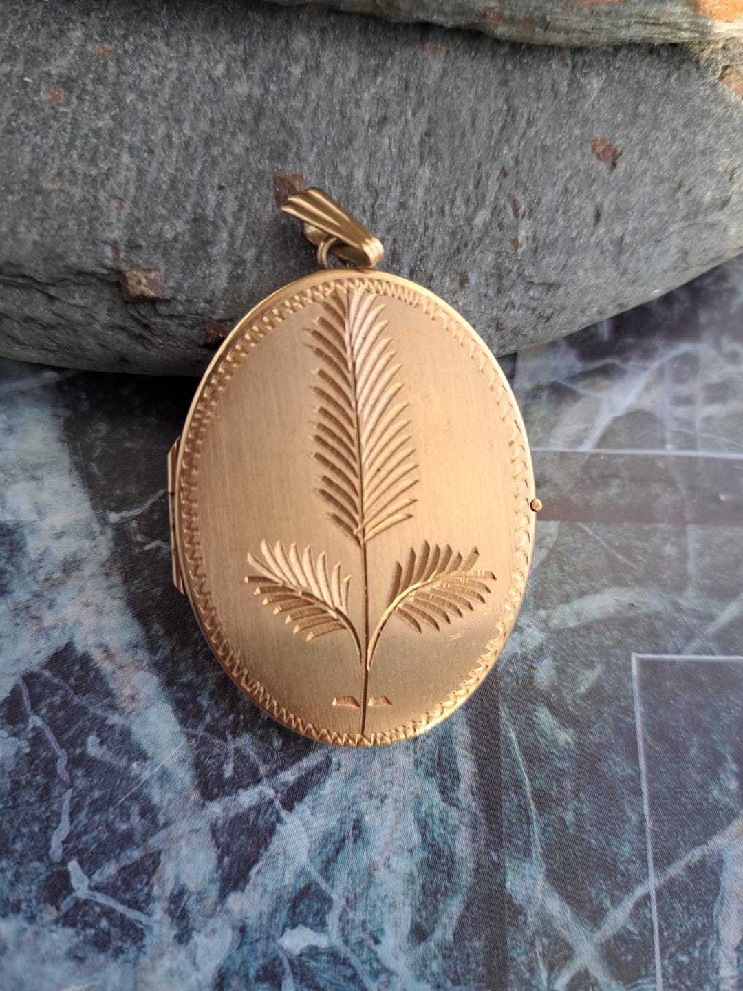 1950s,vintage Large Rolled Gold Locket,vintage Gold Locket,antique Gold ...