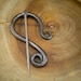 Blacksmith Made Penannular Brooch or Cloak Pin. Rustic Viking Style ...