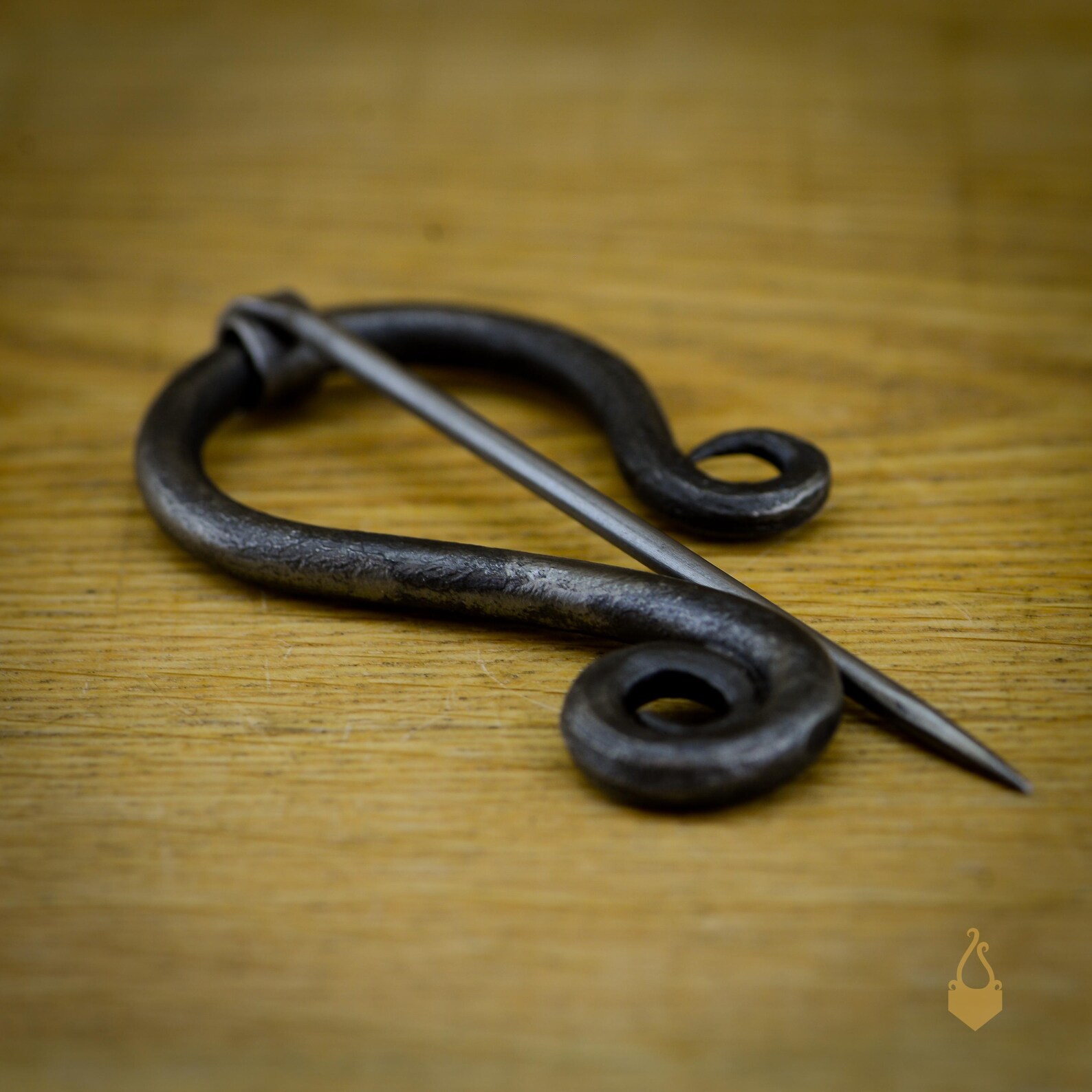 Blacksmith Made Penannular Brooch or Cloak Pin. Rustic Viking Style ...