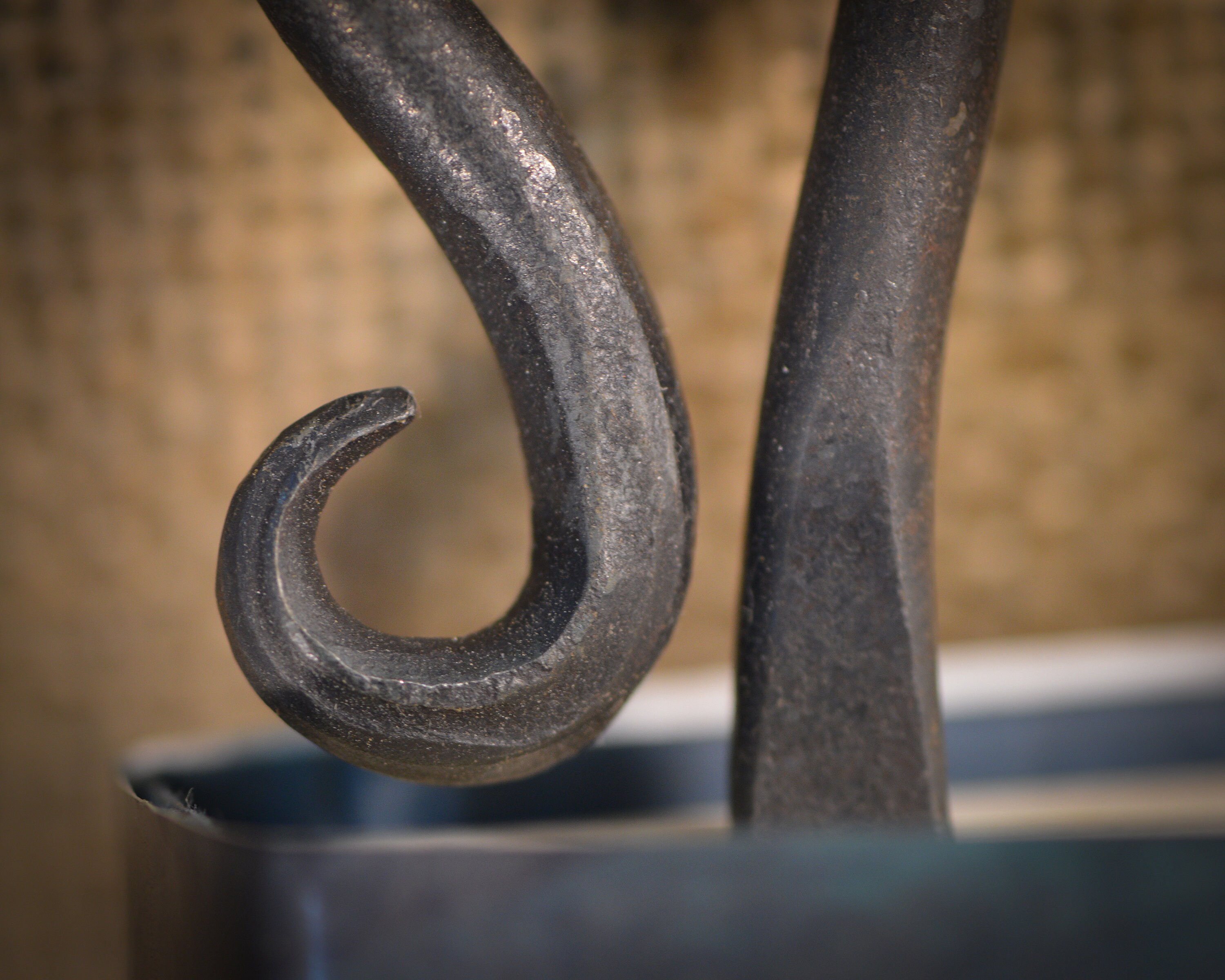 Hand-forged Steel Bookmark With Decorative Finial Blacksmith-made ...