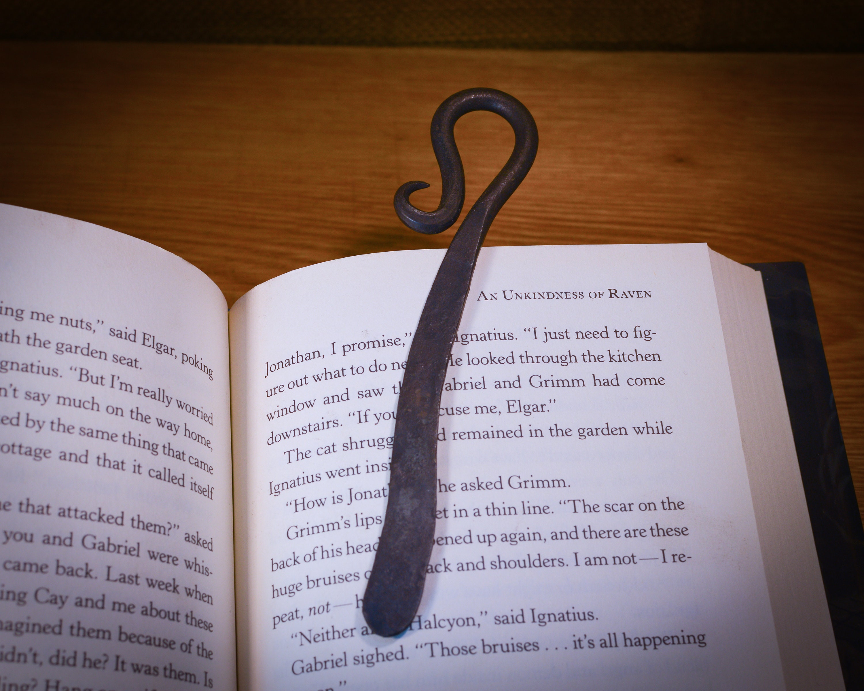 Hand-forged Steel Bookmark With Decorative Finial Blacksmith-made ...
