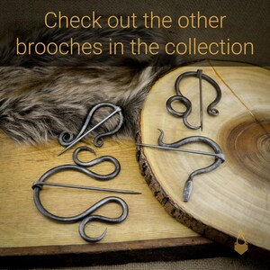Blacksmith Made Penannular Brooch or Cloak Pin. Rustic Viking Style ...