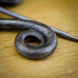 Blacksmith Made Penannular Brooch or Cloak Pin. Rustic Viking Style ...