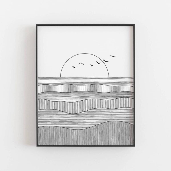 Abstract Beach Art - Etsy