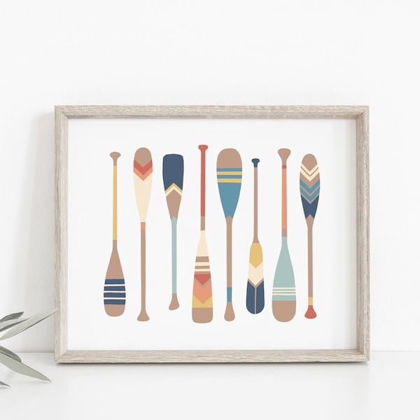 Painted Paddle Lake Sign - Etsy