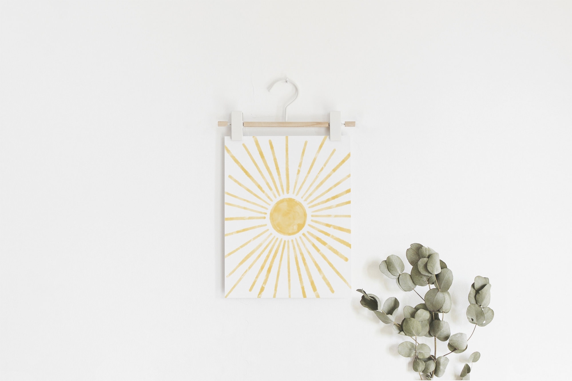 Golden sun print Boho sun poster Sky Sunrise Sunset | Etsy