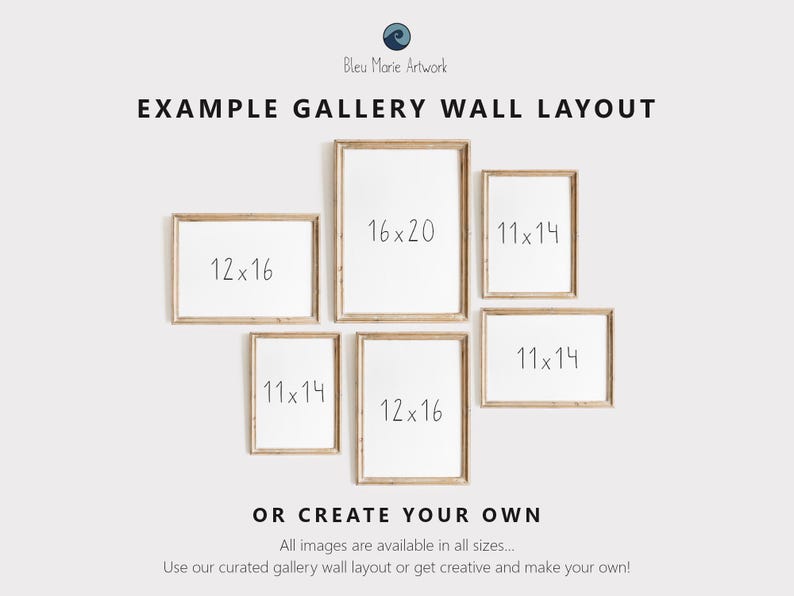 Van Life Gallery Set - Beach House Artwork, Sunset Wall Set, Waves Art ...
