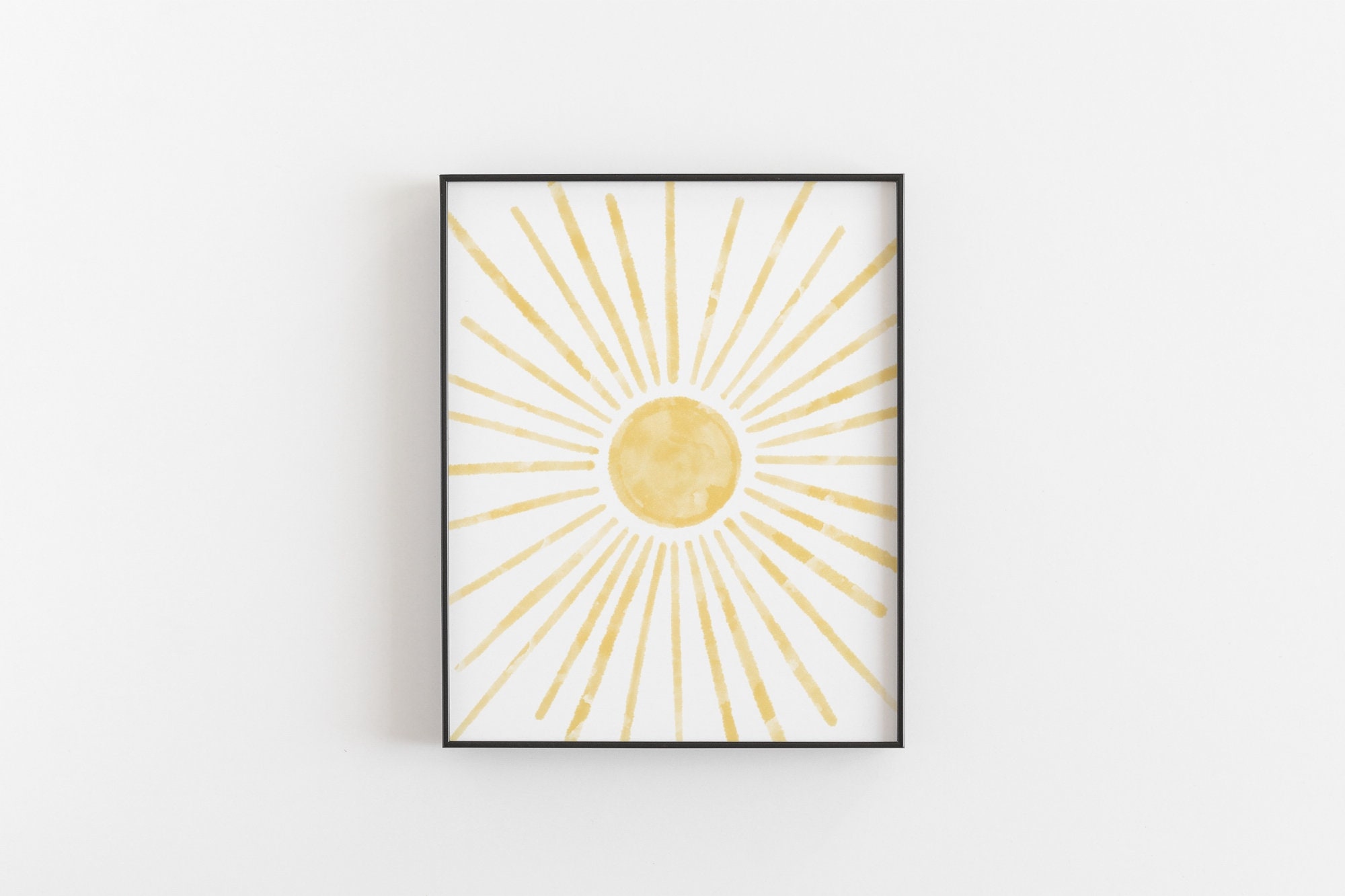 Golden sun print Boho sun poster Sky Sunrise Sunset | Etsy