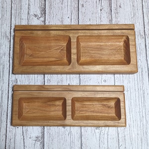 Wood Gaming Tray Card Holder Game Piece Component Holder for Board ...