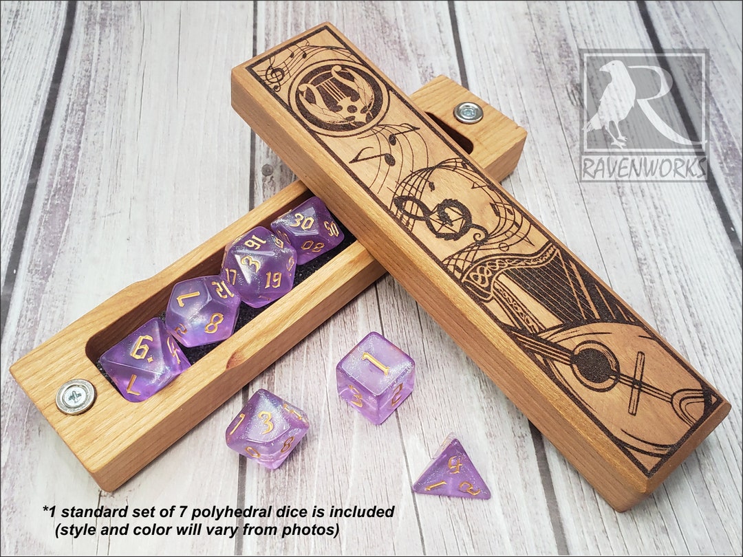 Bard Class Dice Carrier | Handcrafted Personalized Wooden Dice Box ...
