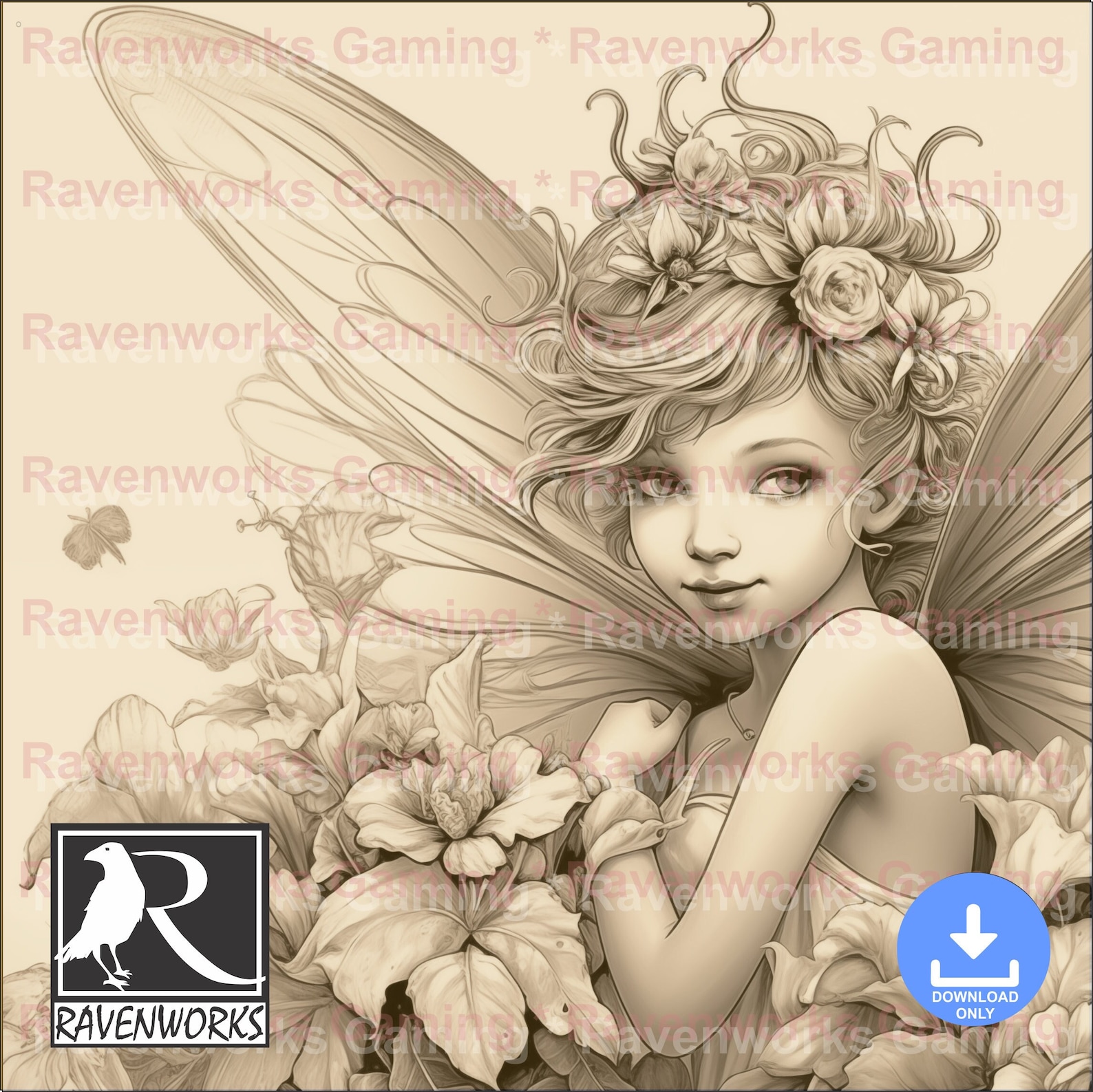 Woodland Fairy Laser Engraving Digital Files Laser Ready PNG Digital ...
