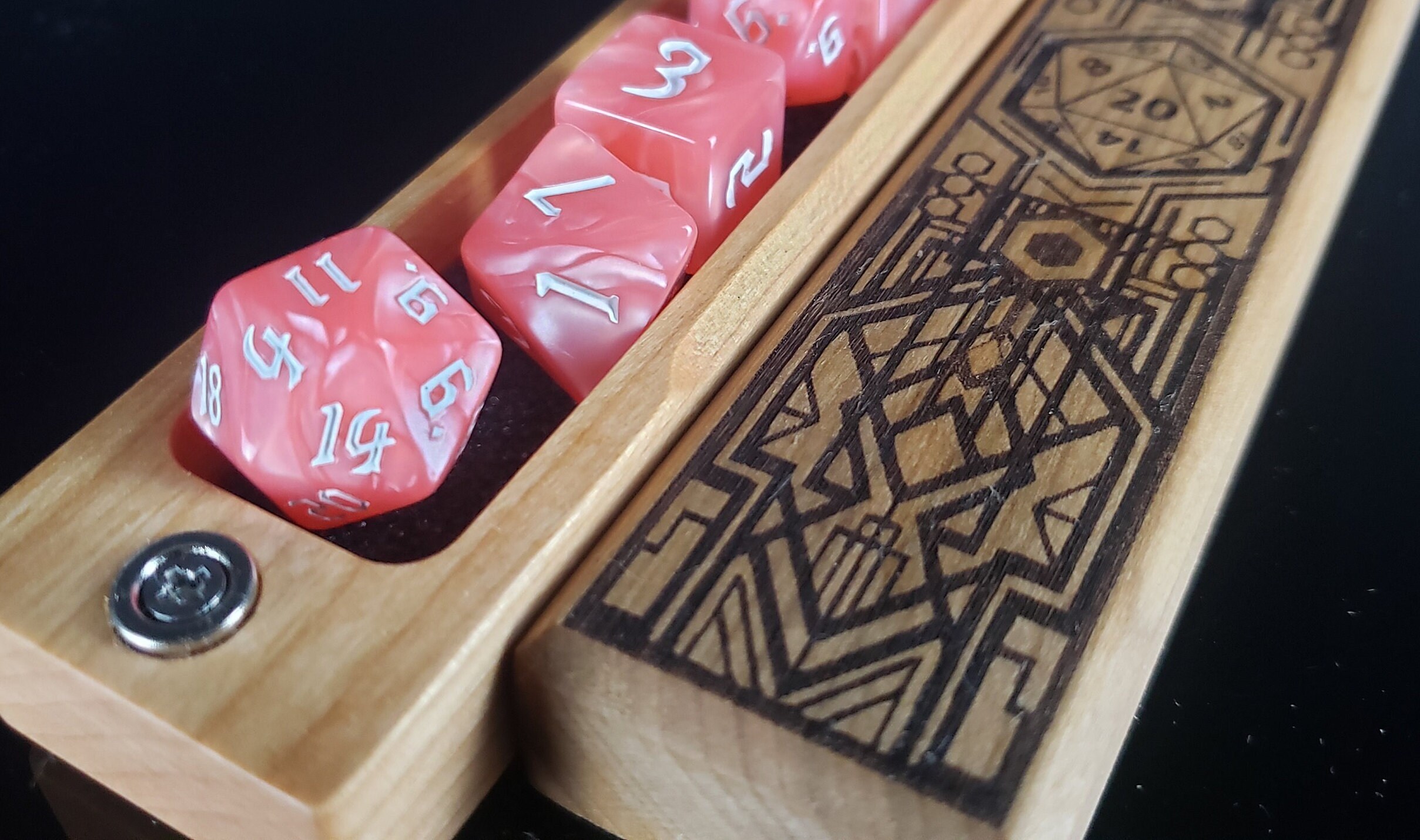 Cyberpunk Dice Box Handcrafted Wooden Dice Vault - Etsy