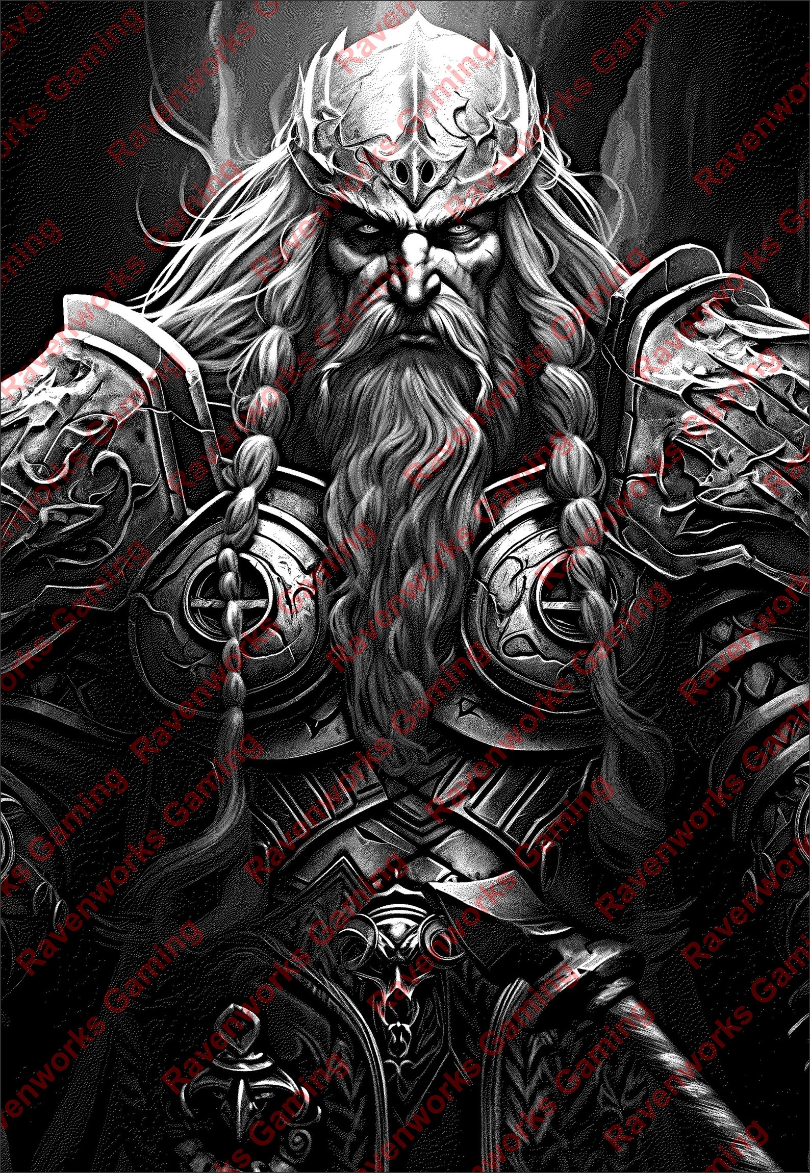 Dwarven King Laser Engraving Digital Files Laser Ready PNG Digital Download for Wood Engraving ...