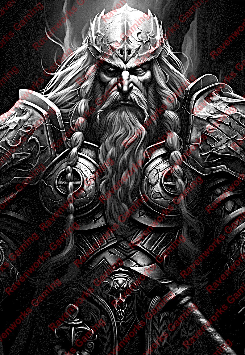 Dwarven King Laser Engraving Digital Files Laser Ready PNG Digital ...
