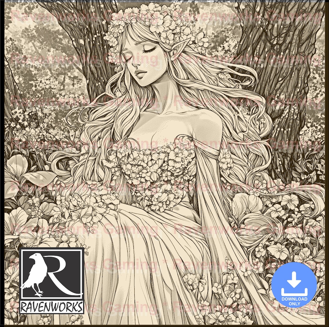 Elven Princess Laser Engraving Digital File | Laser Cut PNG | Laser ...