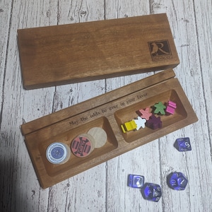 Wood Gaming Tray Card Holder Game Piece Component Holder for Board ...