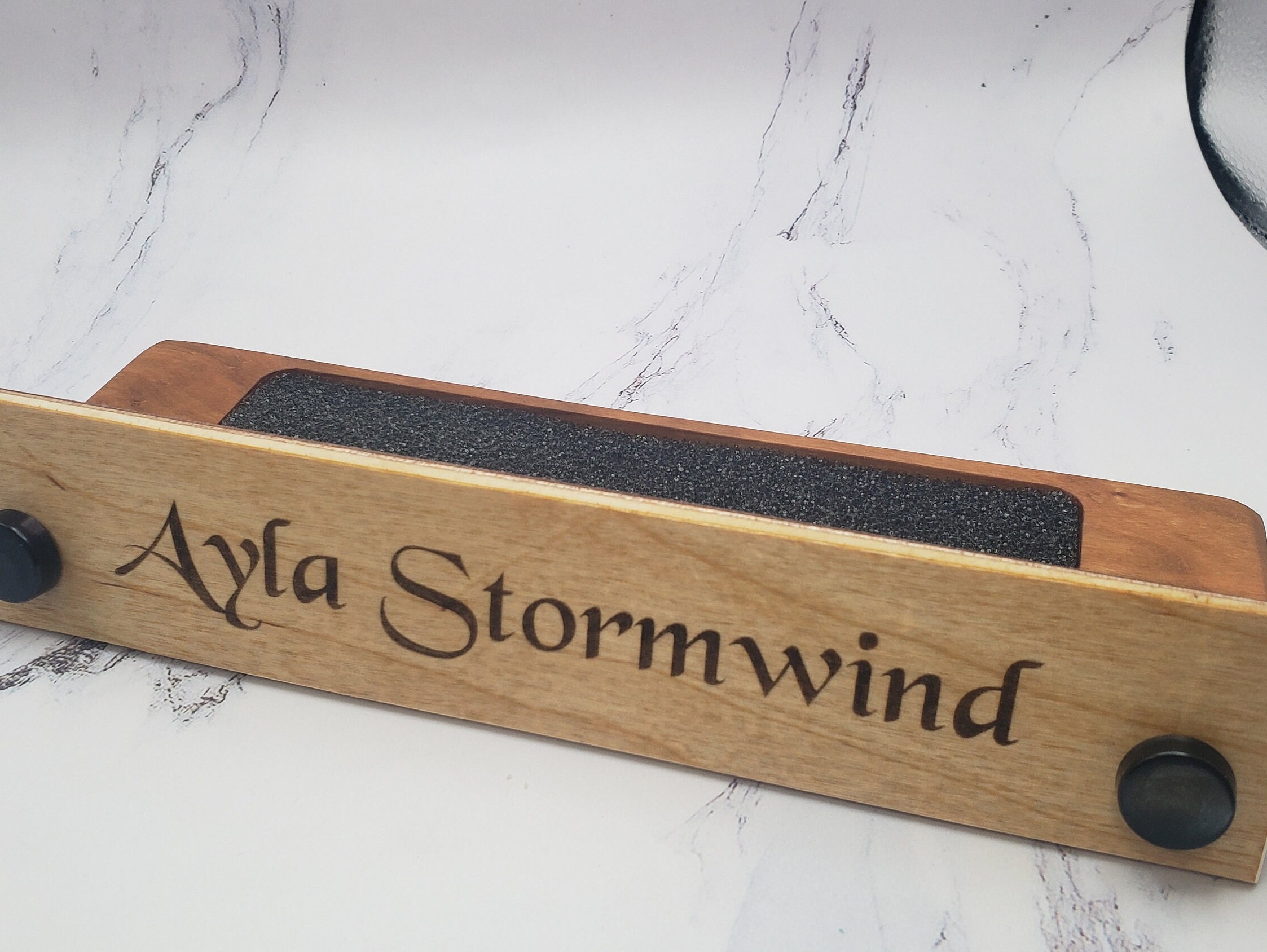 Custom RPG Character Name Plate Wooden Desk Sign Intro - Etsy
