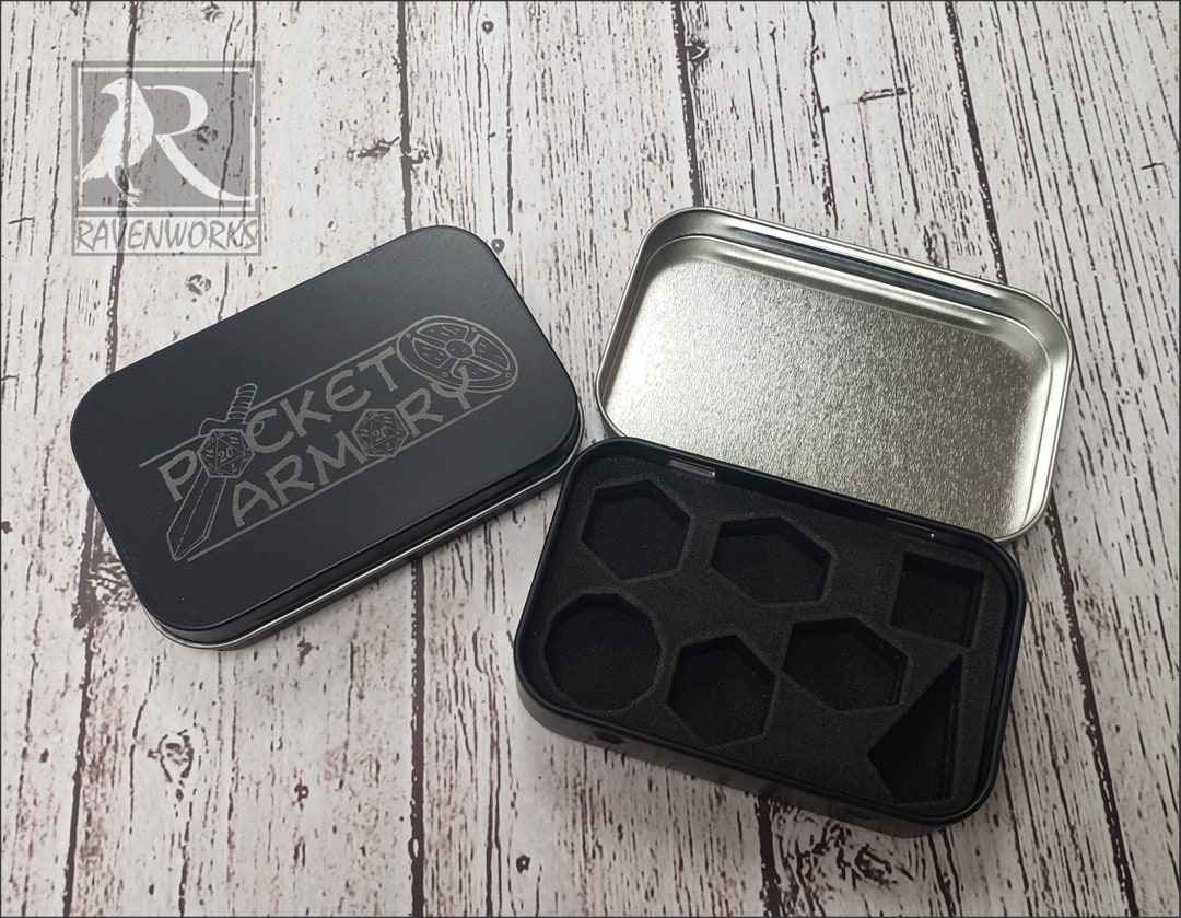 Pocket Armory Metal Tin Dice Box With Foam Insert | Altoids Tin Dice ...
