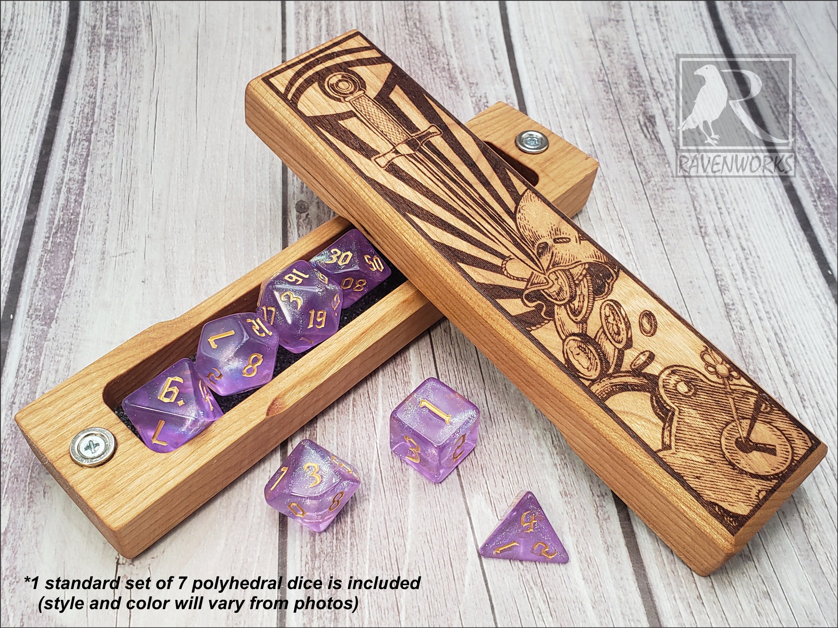 Dice Vault Rogue Thief Handcrafted Wooden RPG Dice Box - Etsy