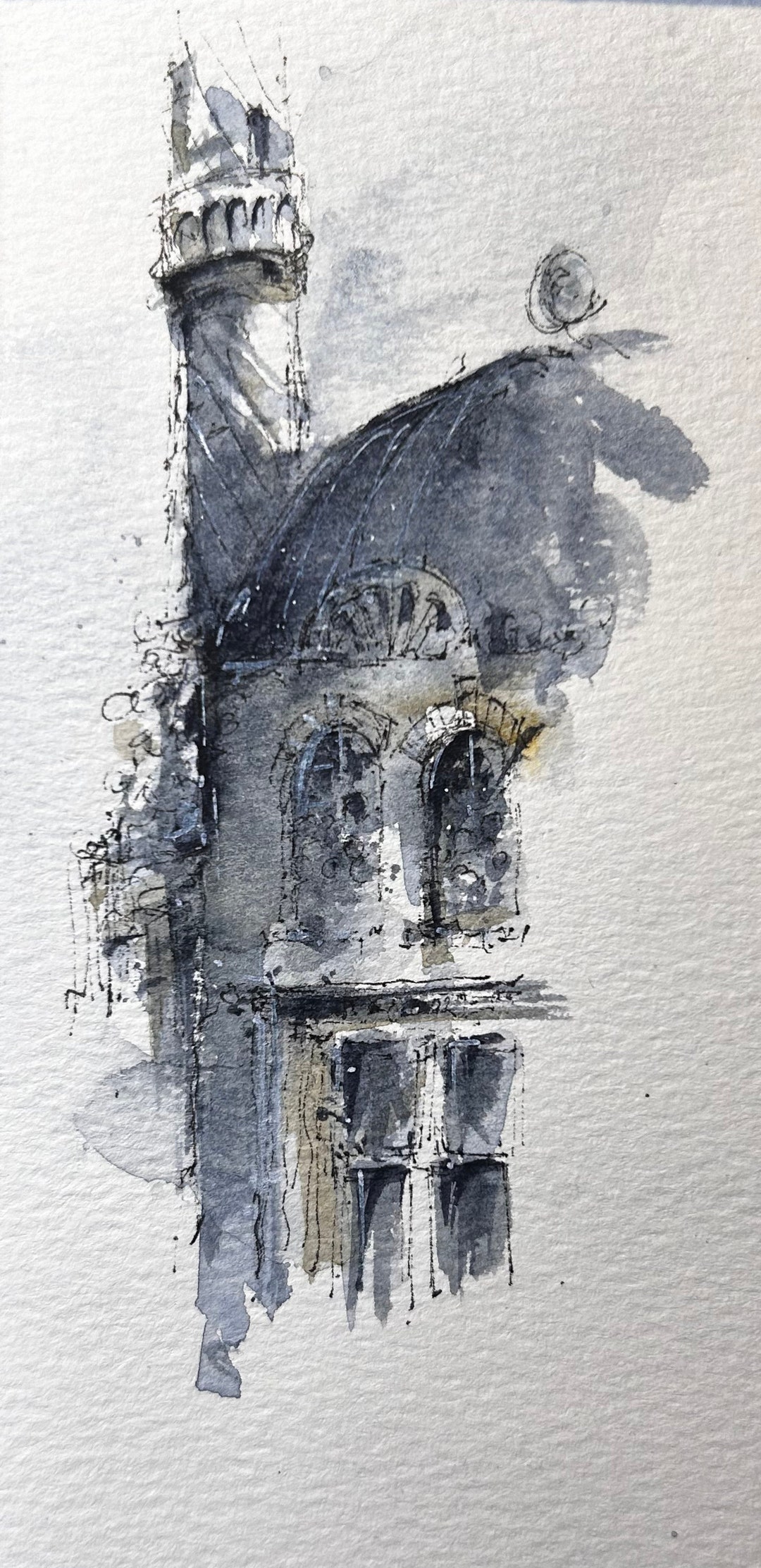 Architectural Watercolour Sketch - Etsy