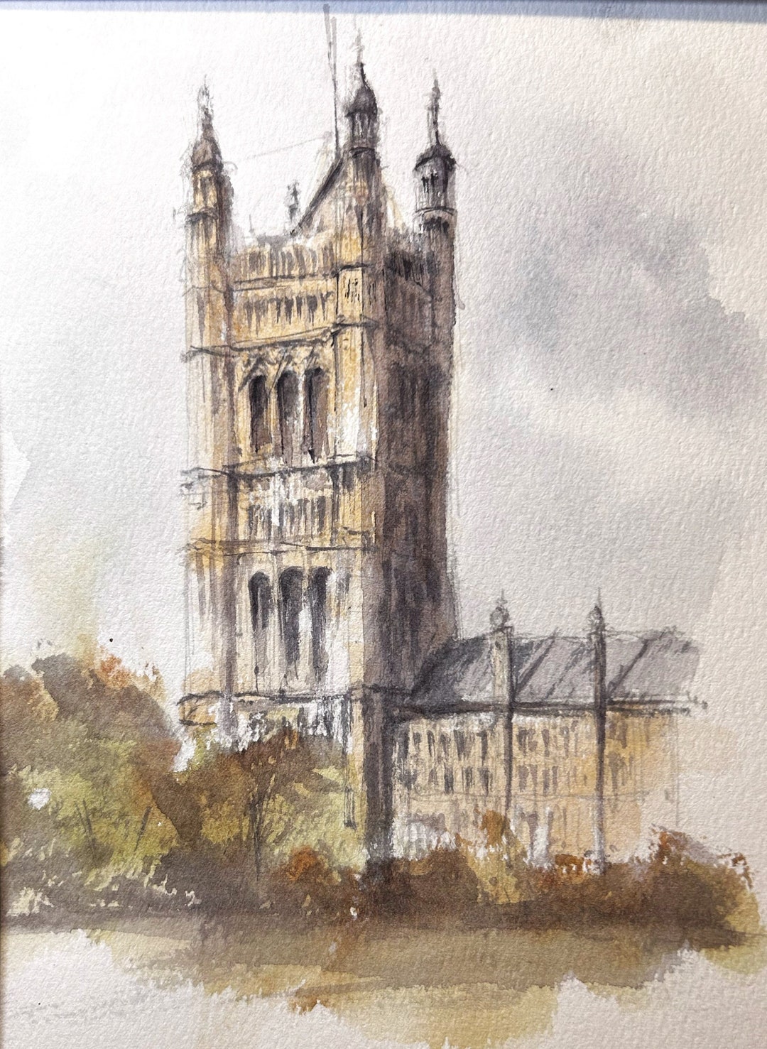 Architectural Watercolour Painting - Etsy