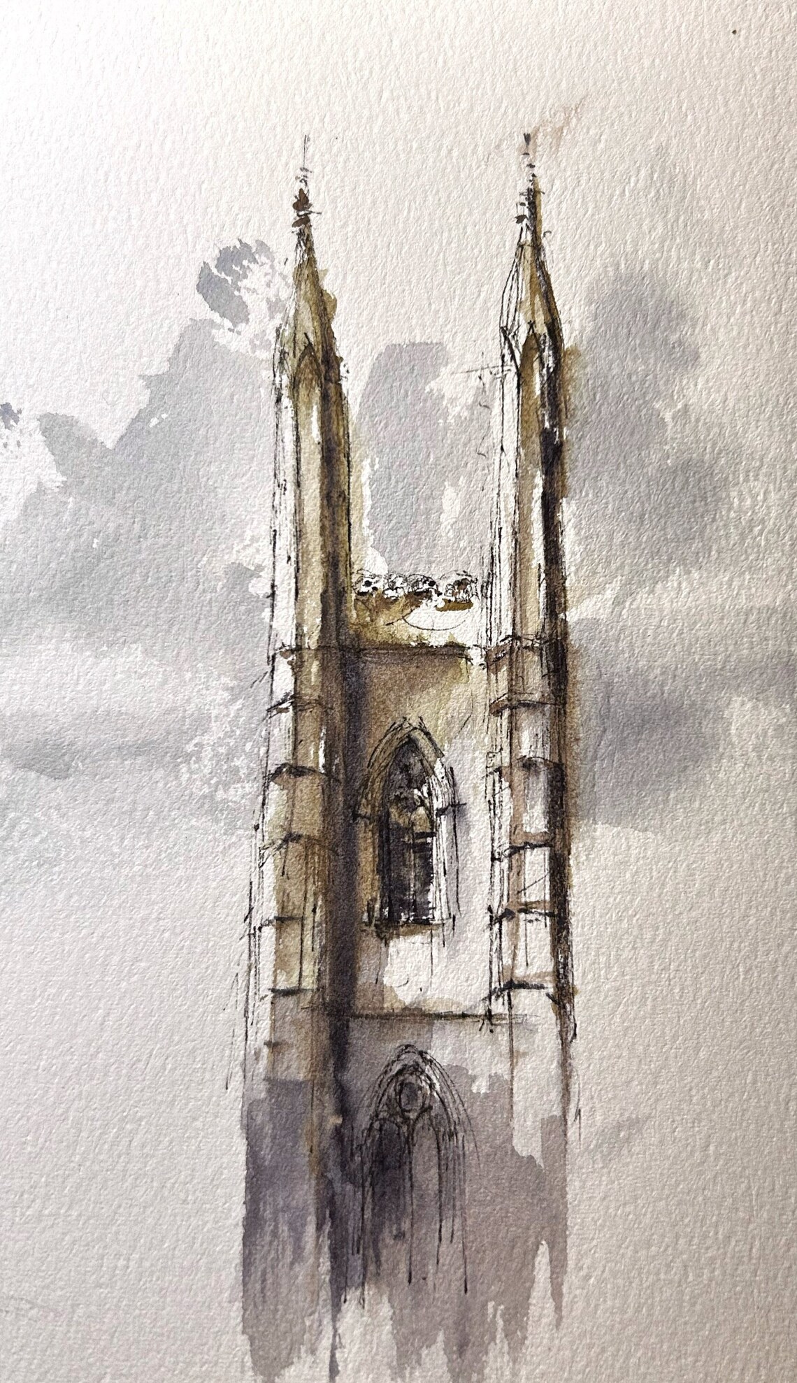 Architectural Watercolour Painting - Etsy