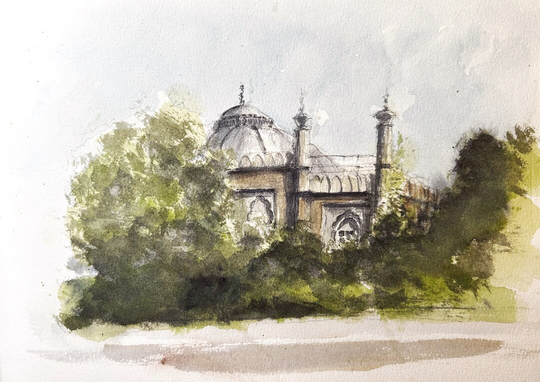 Architectural Watercolour Painting - Etsy