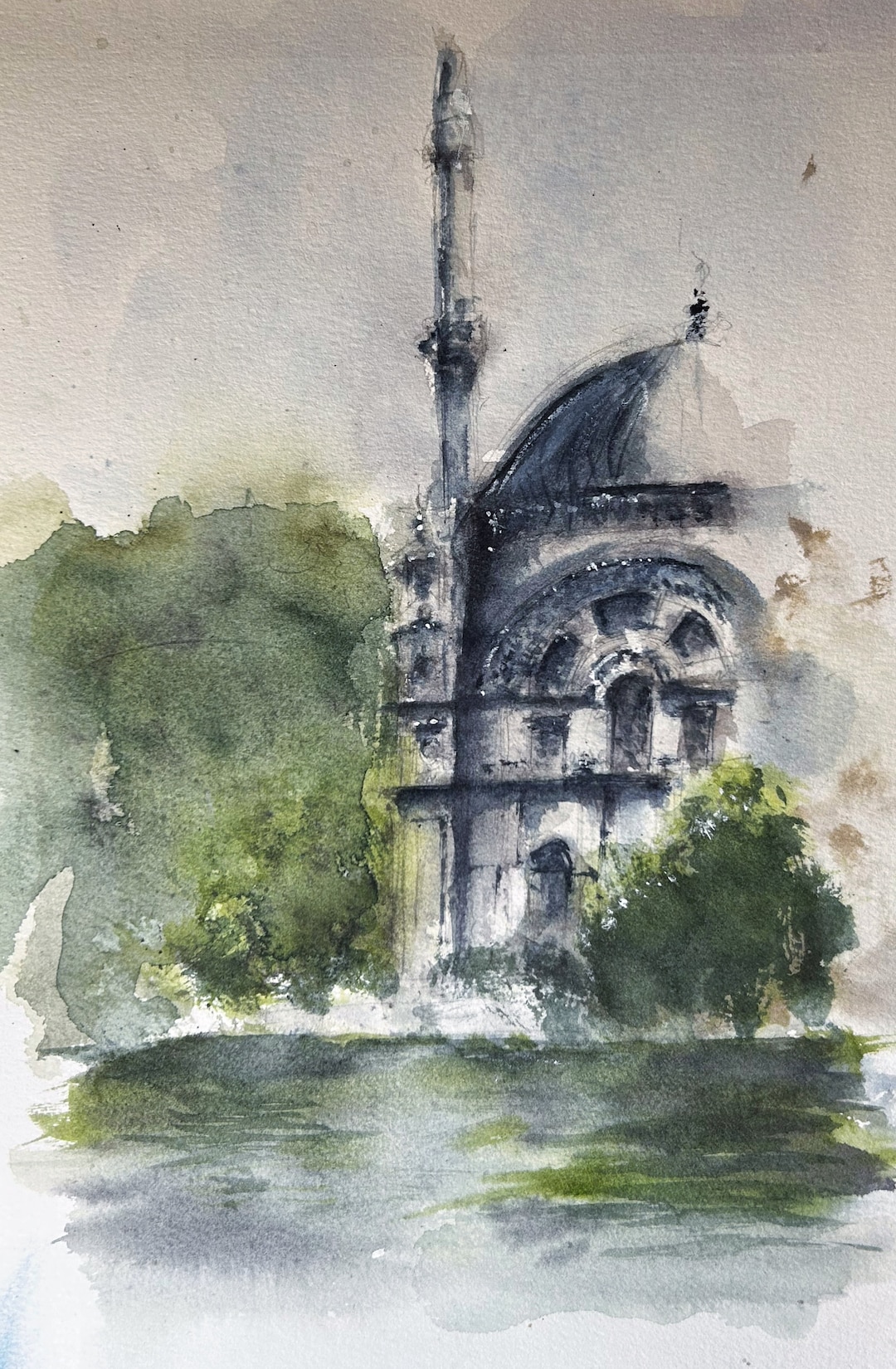 Architectural Watercolour Painting - Etsy