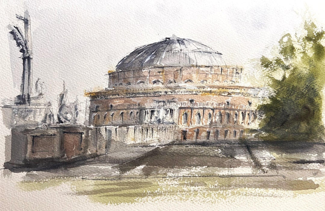 Architectural Watercolour Painting - Etsy