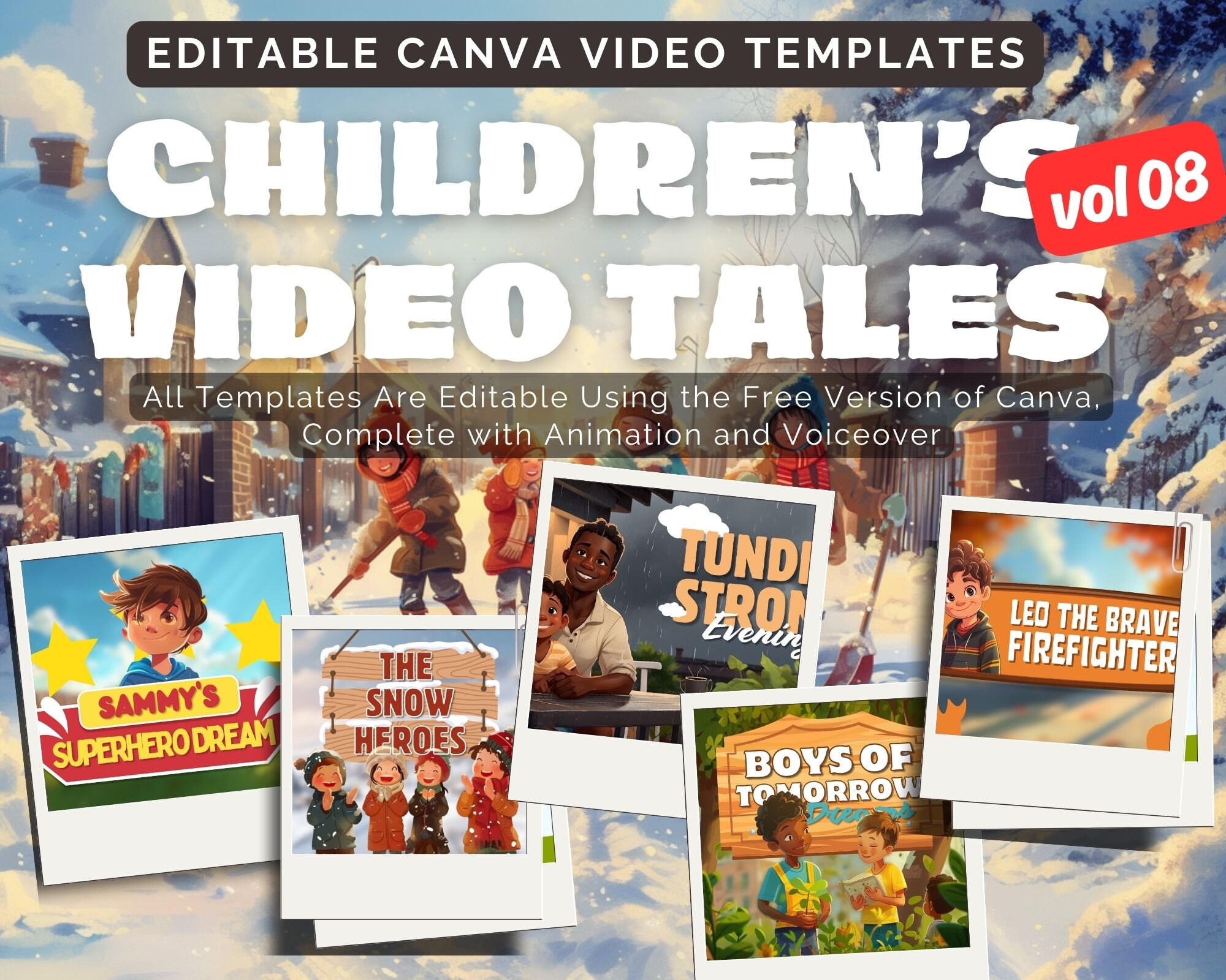 Editable Canva Video Template for Children Story Tales Vol 08 - Etsy