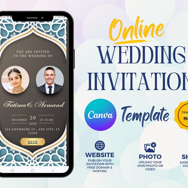 Button Invitation - Etsy