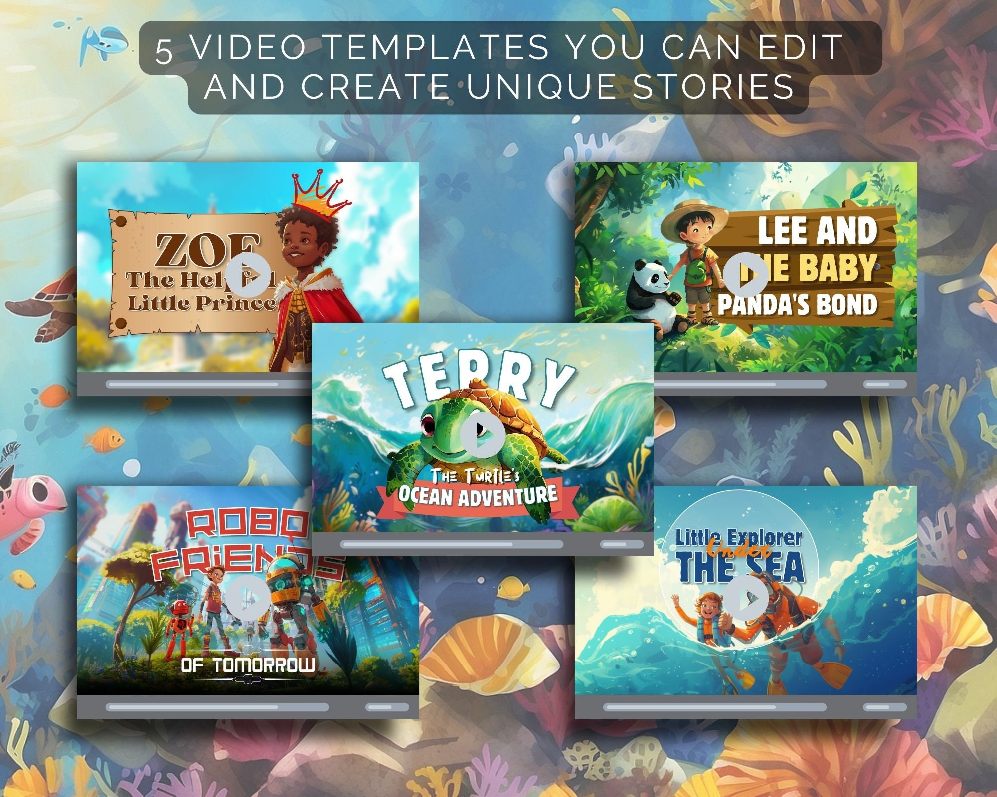 Editable Canva Video Template for Children Story Tales Vol 07 - Etsy