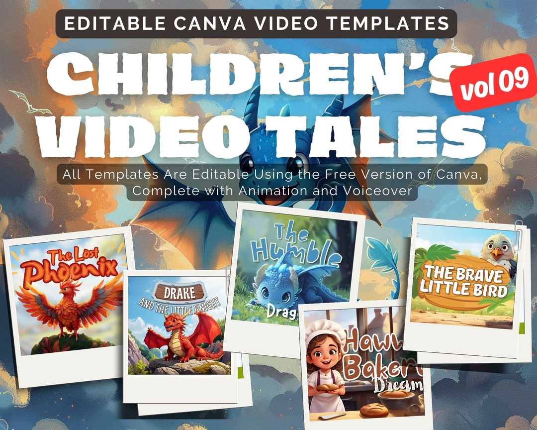 Editable Canva Video Template for Children Story Tales Vol 09 - Etsy