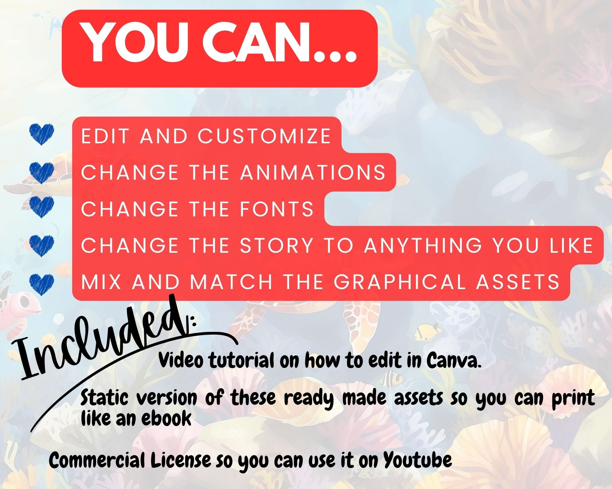 Editable Canva Video Template for Children Story Tales Vol 07 - Etsy