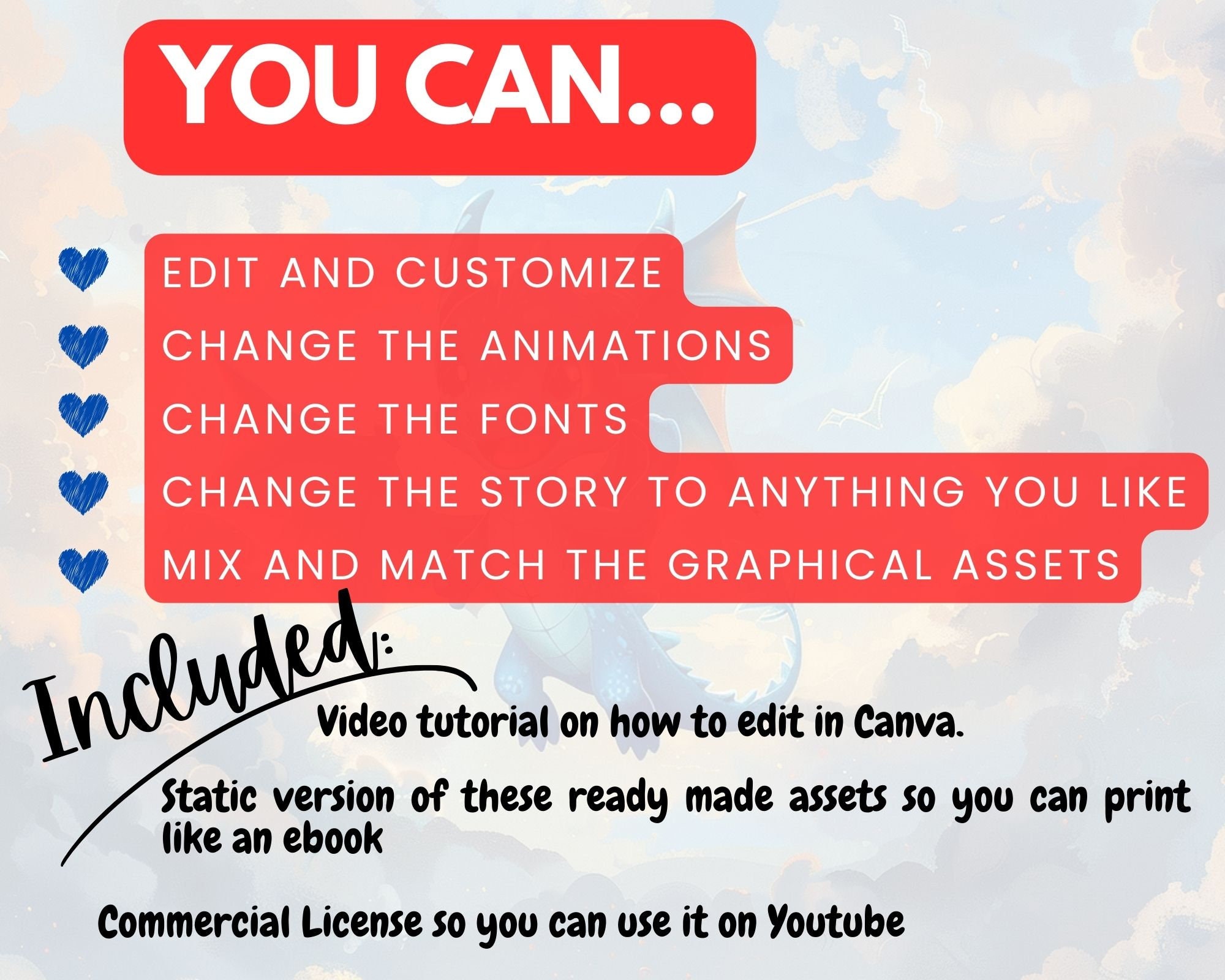 Editable Canva Video Template for Children Story Tales Vol 09 - Etsy