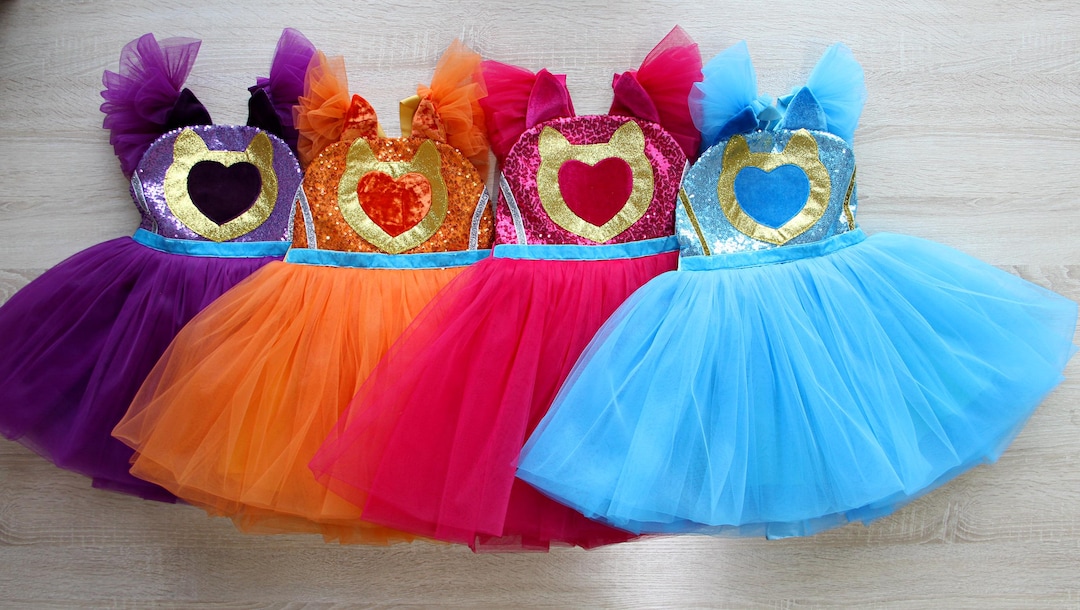 Handmade Cat Princess Costume: Sequin Tutu Dress With Mask - Etsy