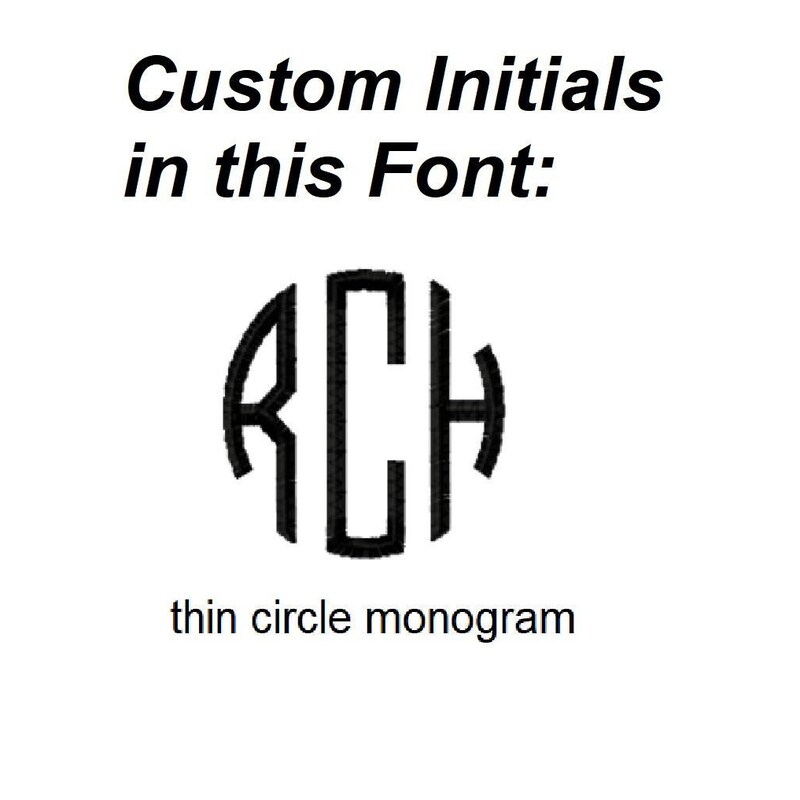 Circle Monograms - Etsy