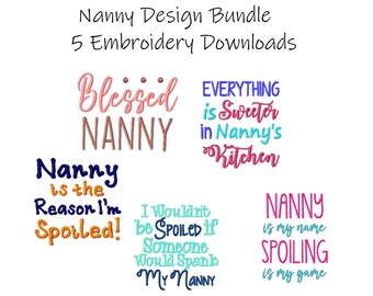 Nanny Embroidery | Etsy