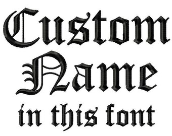 DIGITAL DOWNLOAD EMBROIDERY Design File Custom Name in - Etsy