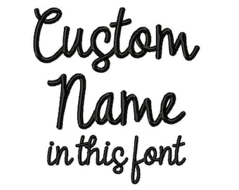 DIGITAL DOWNLOAD EMBROIDERY Design File Custom Name in | Etsy