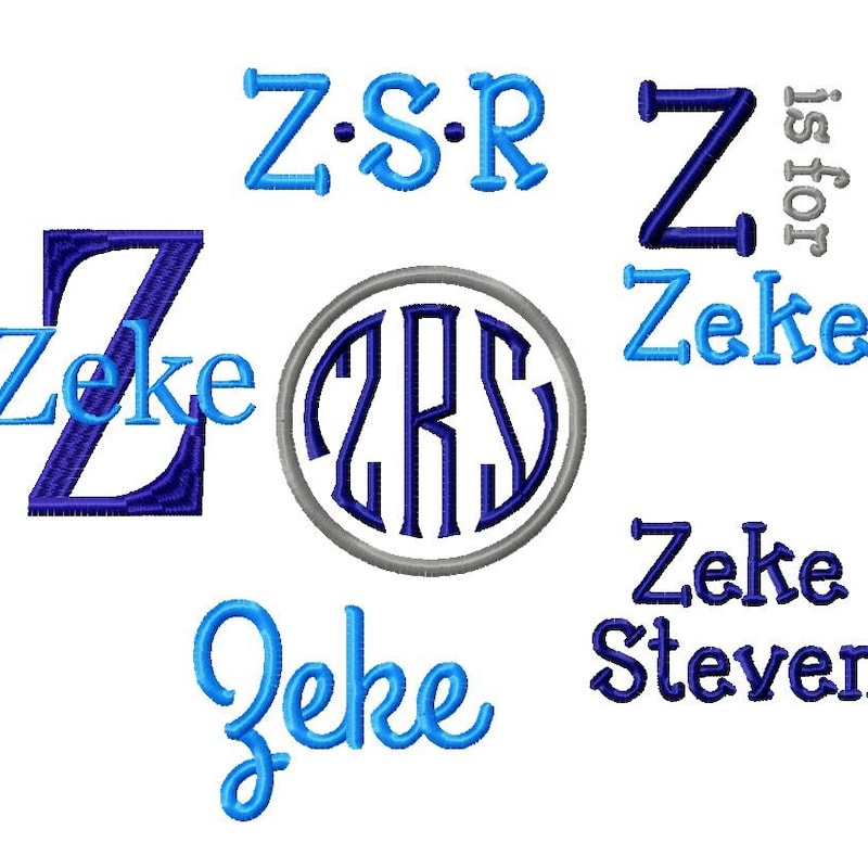 Machine Embroidery Monogram Designs - Etsy