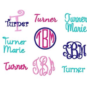 DIGITAL DOWNLOAD Machine EMBROIDERY Design Files - Set of 9 Custom ...