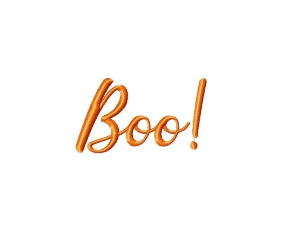 DIGITAL DOWNLOAD EMBROIDERY - Boo - 4x4 5x7 7x5 Machine Embroidery ...