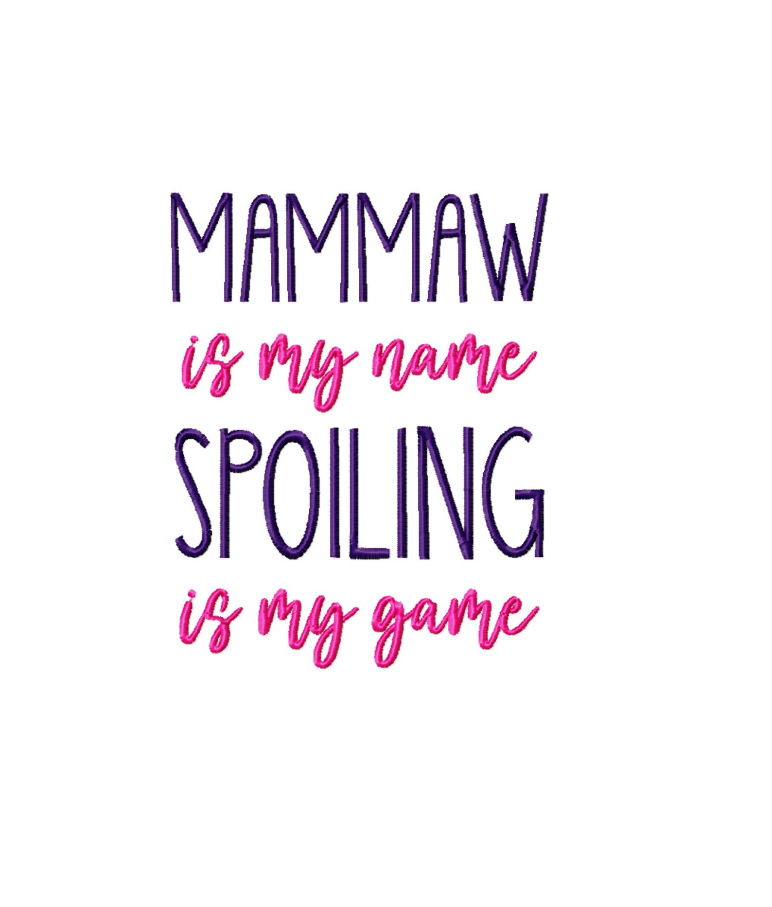 DIGITAL DOWNLOAD BUNDLE - 4 Mammaw Embroidery Designs - Some 4x4 and ...